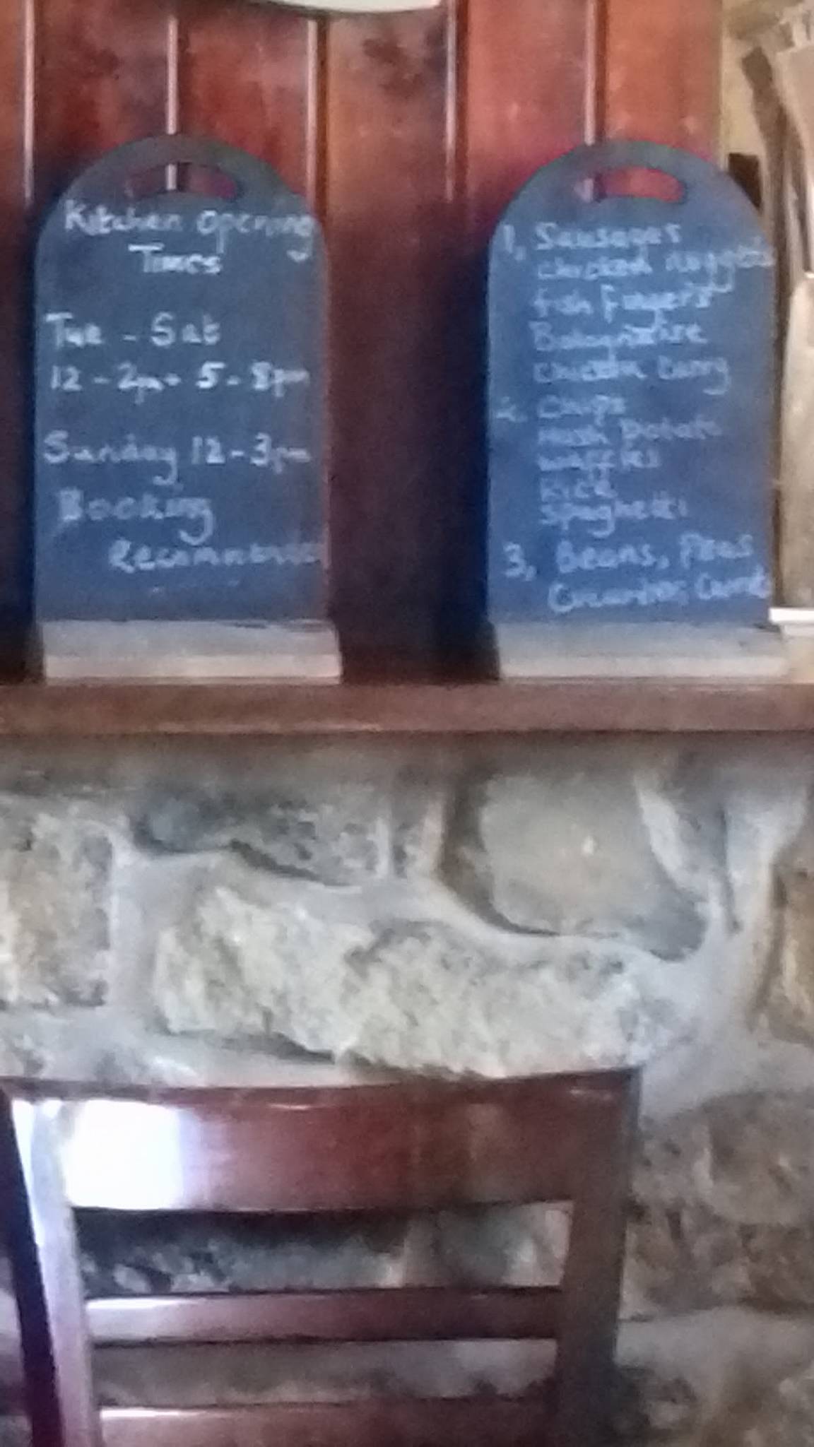 Menu at Duke Of Wellington pub & bar, Ruabon