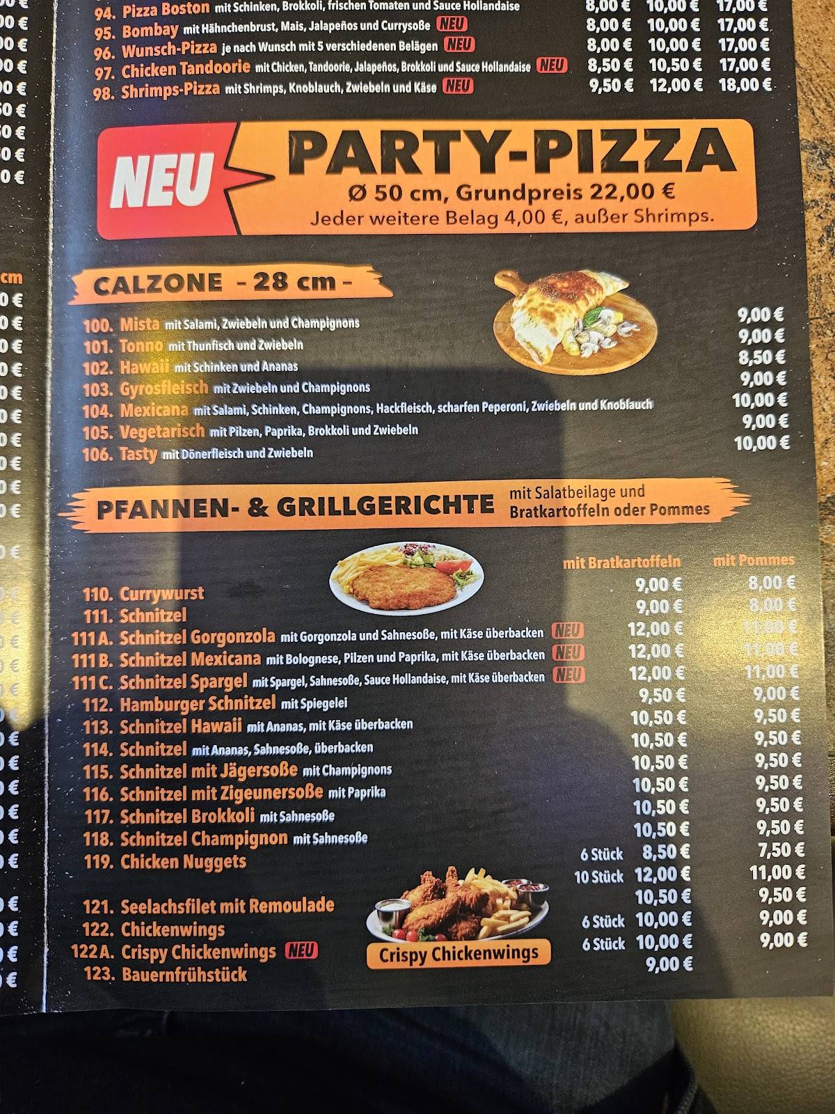 Menu at Snack-Point restaurant, Dummerstorf