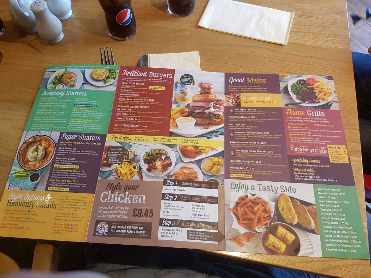 Menu at Sweet Chestnut pub & bar, Dunfermline