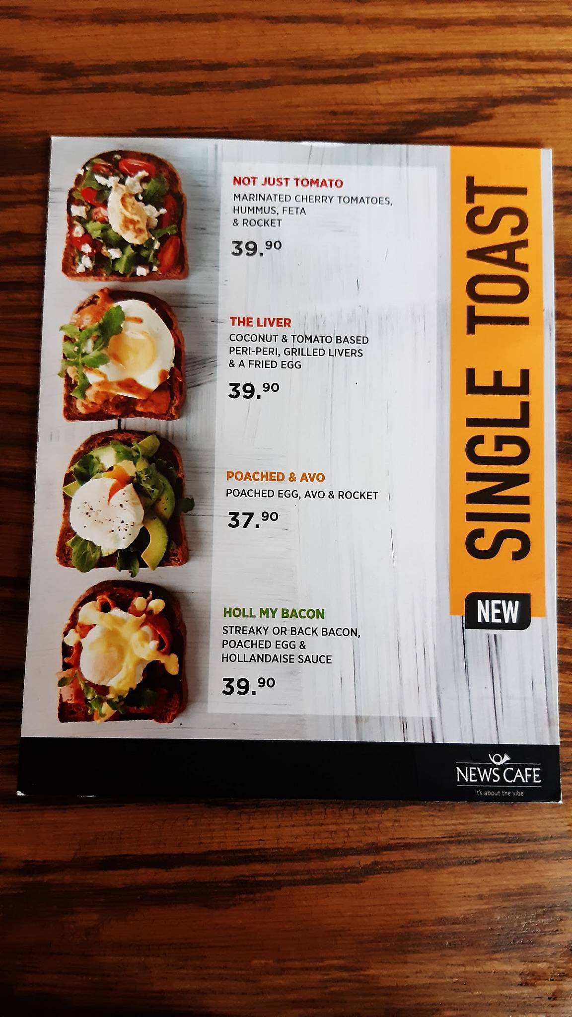 Menu at News Cafe Umhlanga Ridge, Durban, Shop 2-3