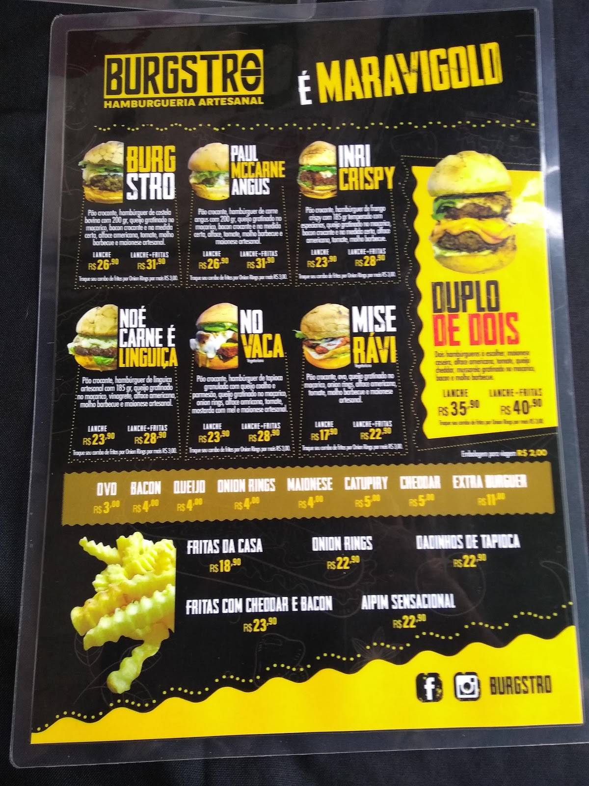 Menu em ESTÂNCIA BURGSTRO Hamburgueria Artesanal restaurante, Mogi das ...