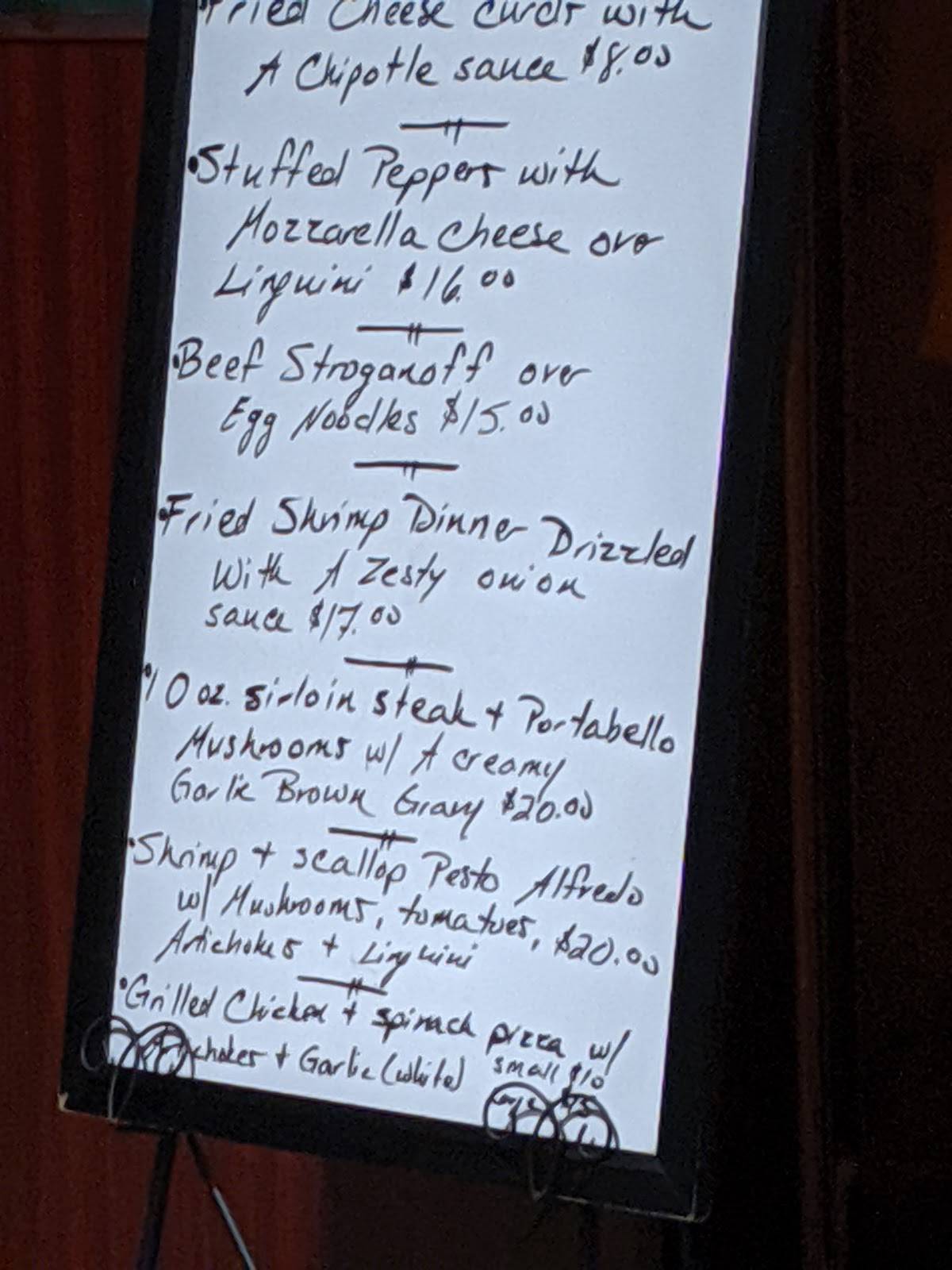 Menu at Maple On the Lake restaurant, East Berne