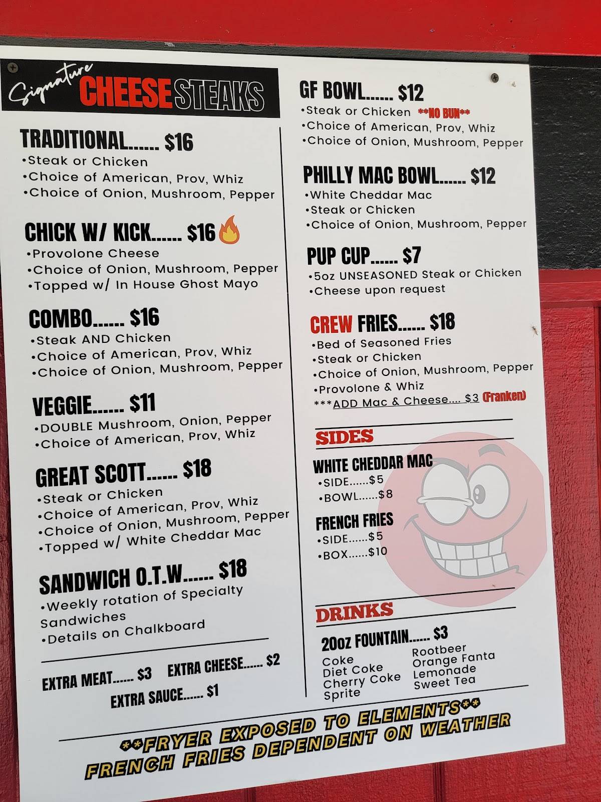 Menu at East End Bar & Grill, Geneva-on-the-Lake