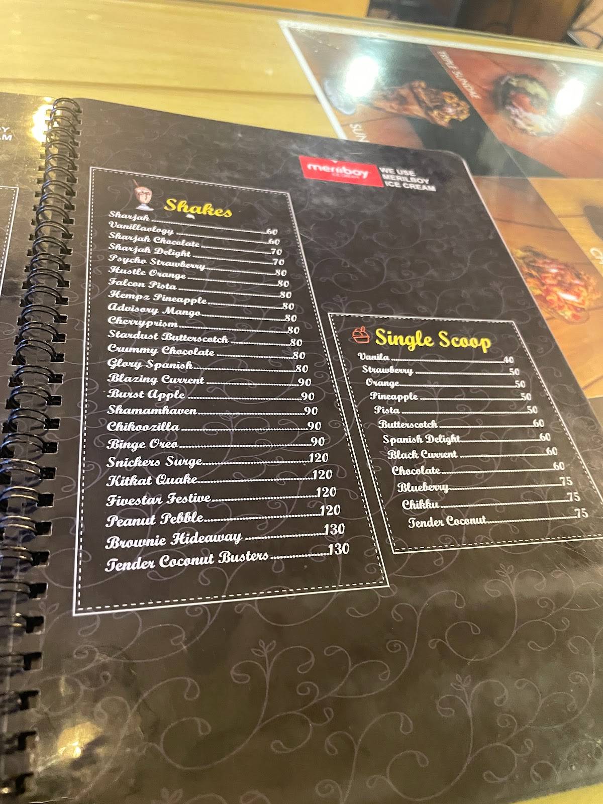 Menu at Edakkattukudiyil Regency Bake House, Kothamangalam