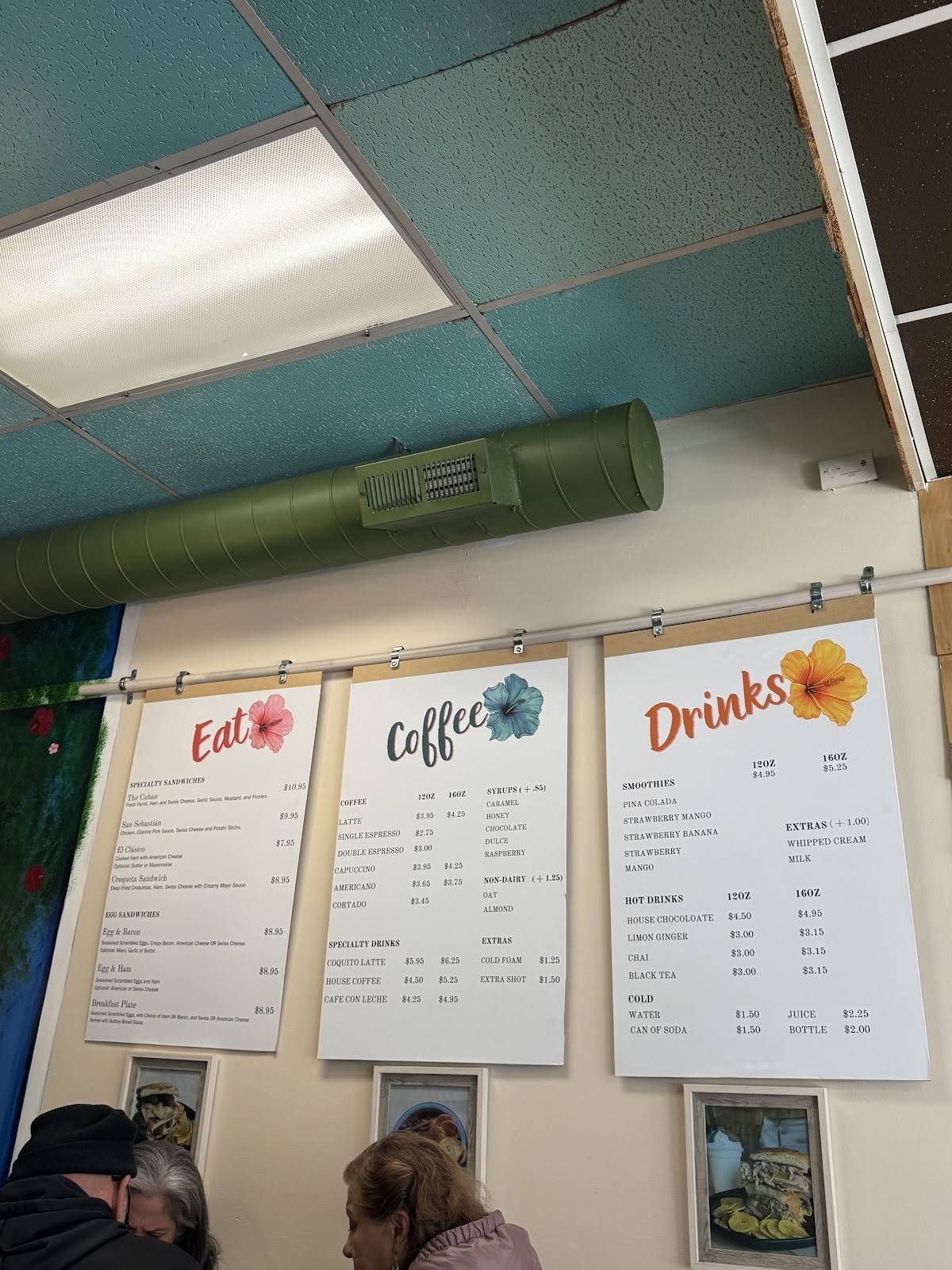 Menu at El Coqui Café desserts, Clifton