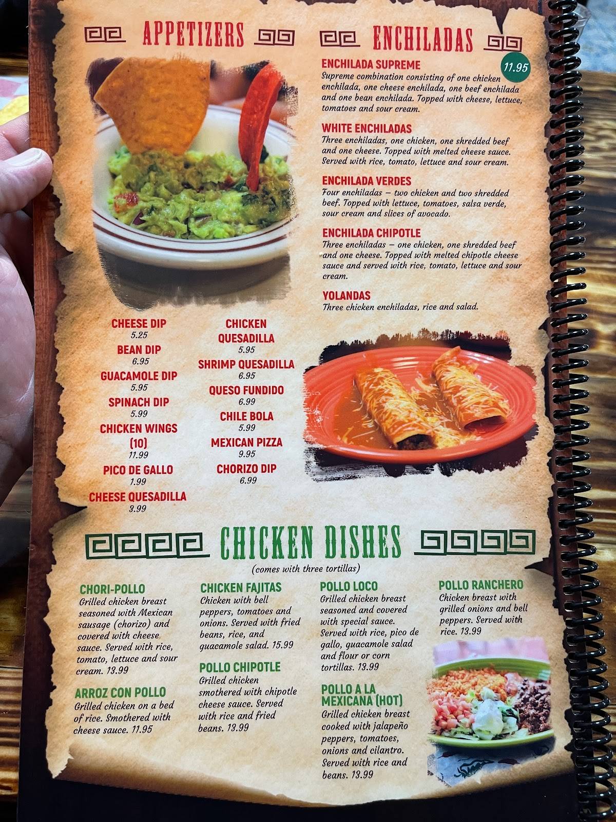 Menu at El Mezcal Mexican Restaurant Mount Dora, Mount Dora