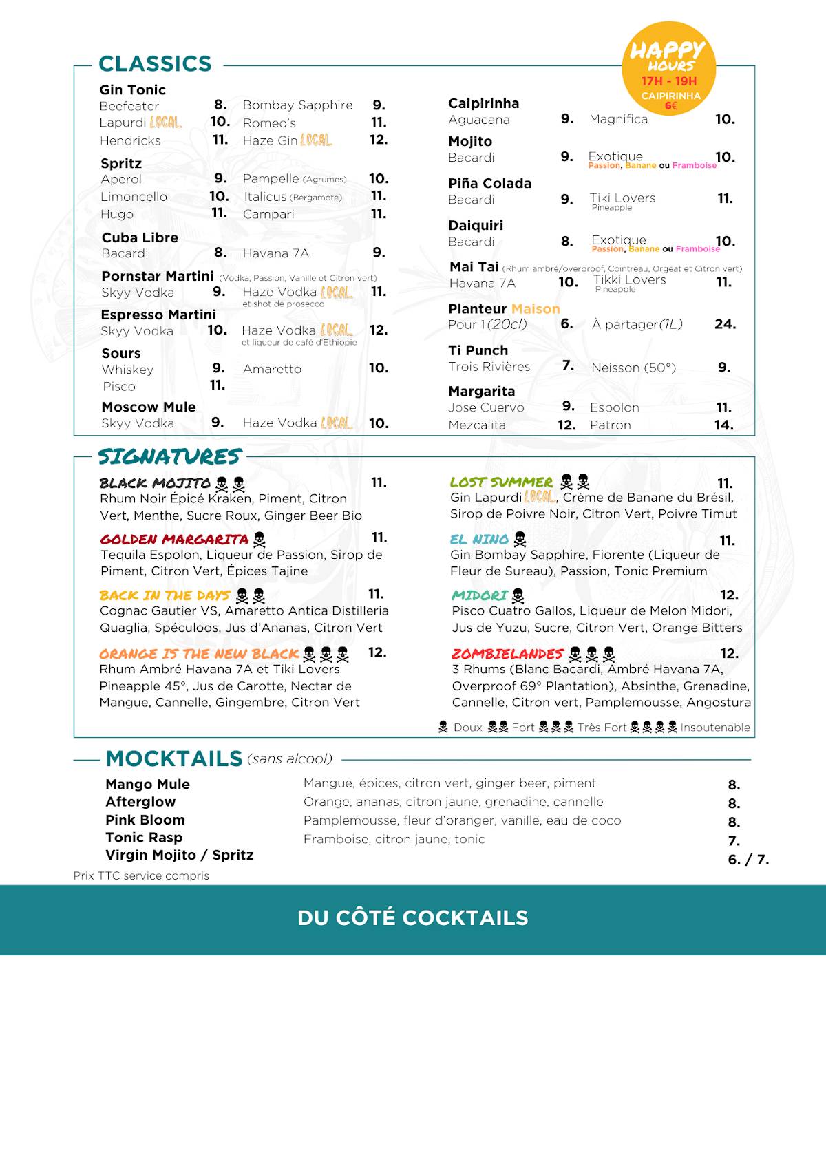 Menu at El NIDO Bar Restaurant, Hossegor