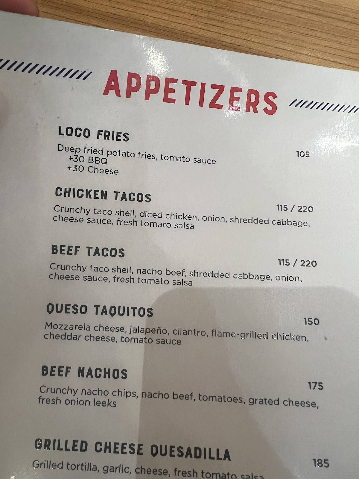 Menu at El Pollo Loco Trinoma restaurant, Quezon City