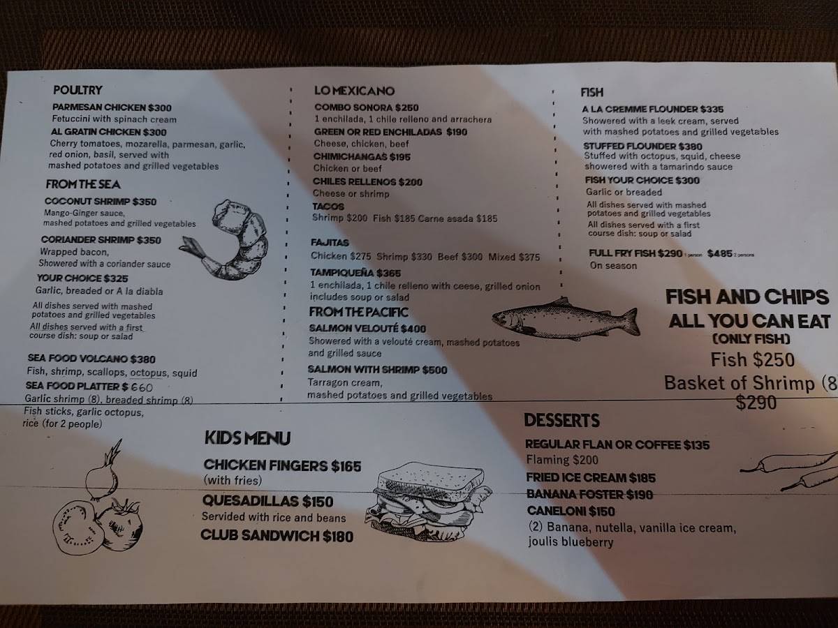 Menu at El Restaurant De Ramon, Puerto Peñasco