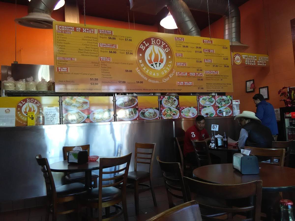 Menu at El Roy's Mexican Grill restaurant, Petaluma, 210 Edith St