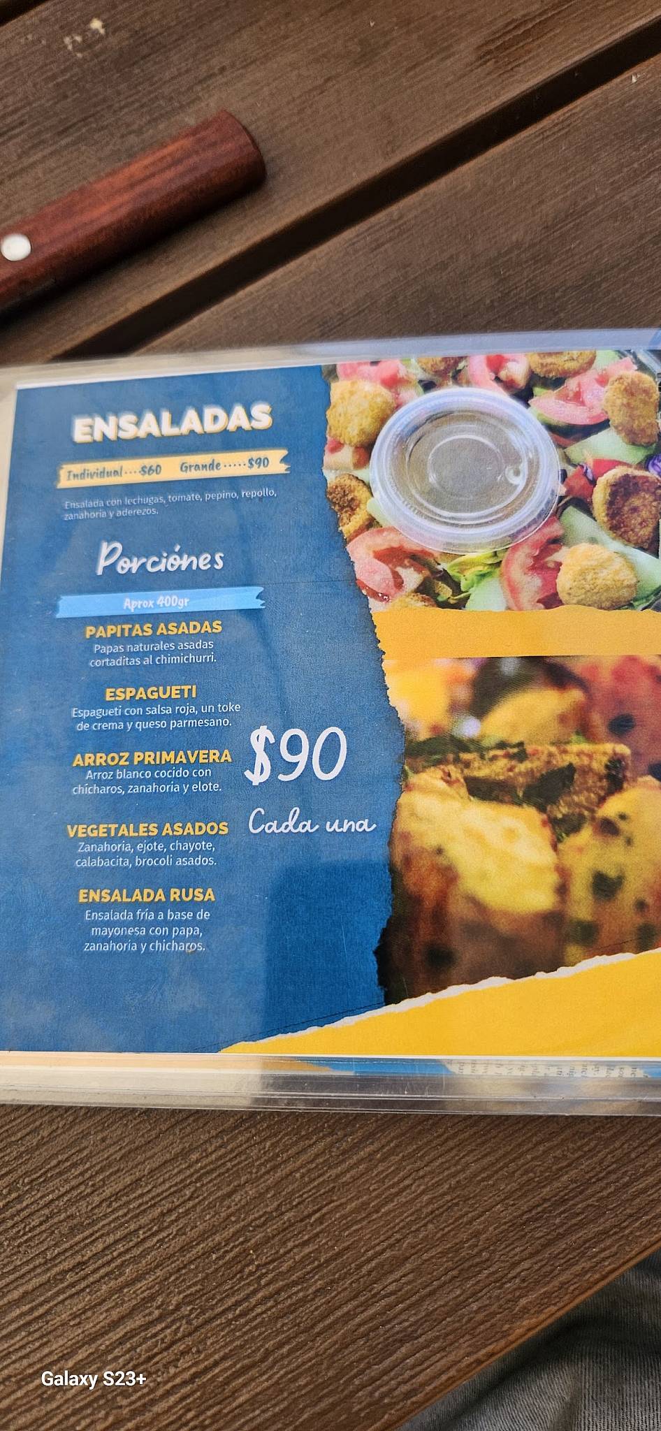 Carta del restaurante El toke Argentino, Saltillo