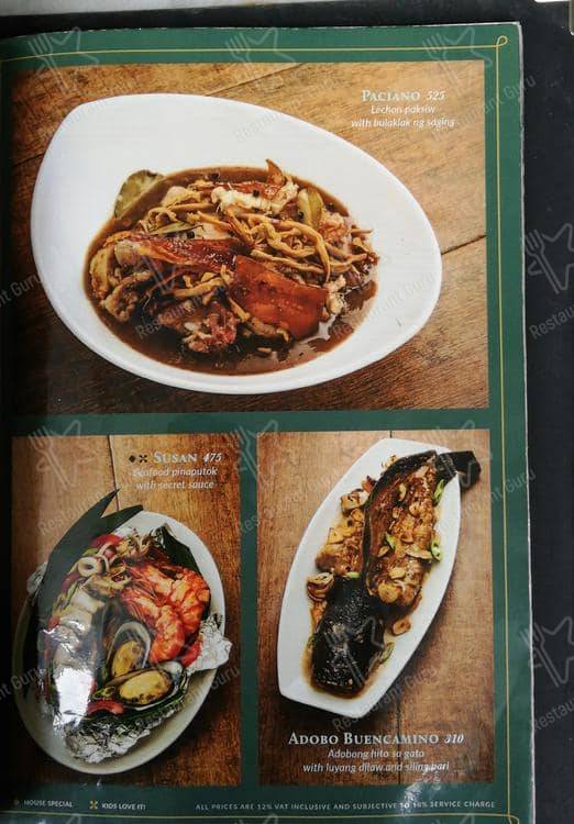 Menu at Elias Bgc (Crisostomo) restaurant, Taguig, H22X+JMM