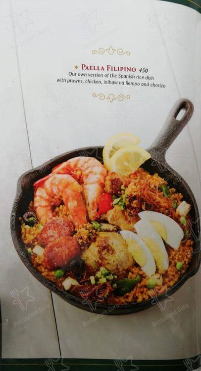 Menu at Elias Bgc (Crisostomo) restaurant, Taguig, H22X+JMM