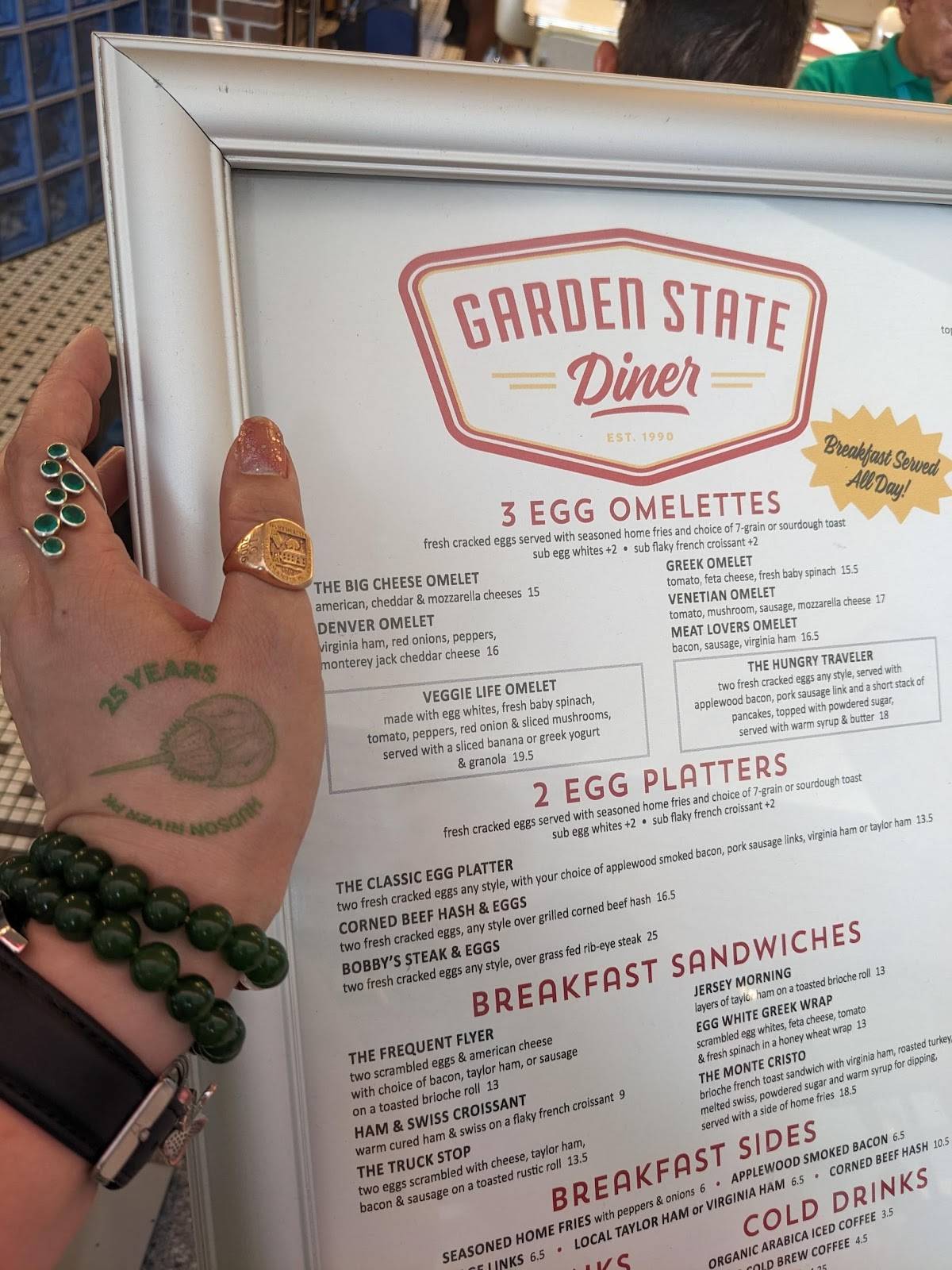 Menu at Garden State Diner restaurant, Newark, Terminal C Gate 109