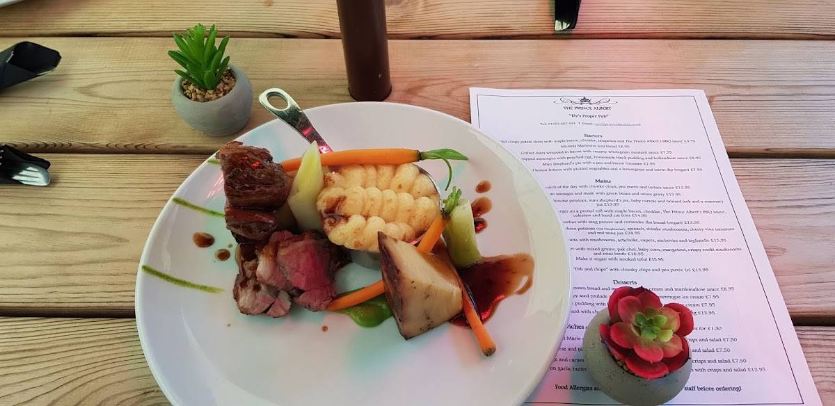Menu at The Prince Albert pub & bar, Ely
