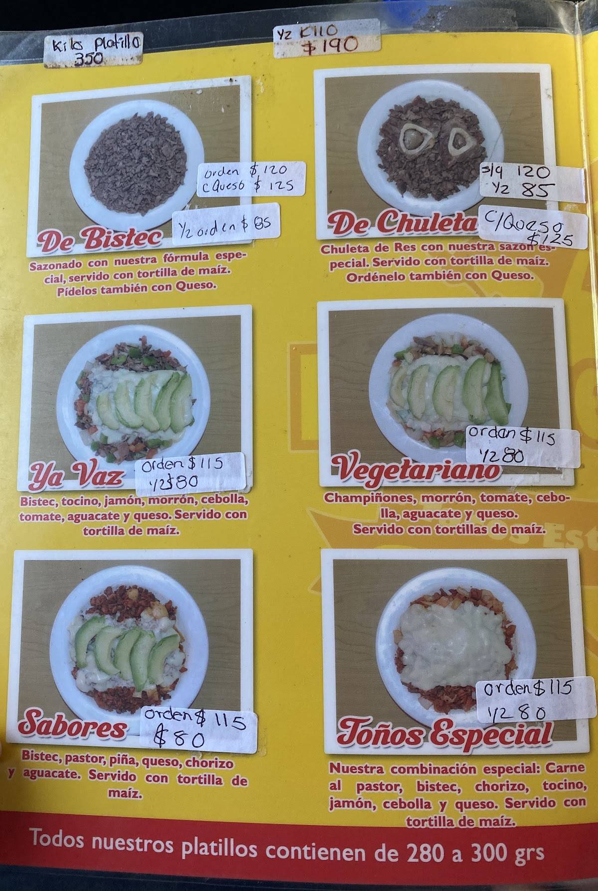 Carta del restaurante Encomenderos, Torreón, Blvd. del la Senda 317-Local 1
