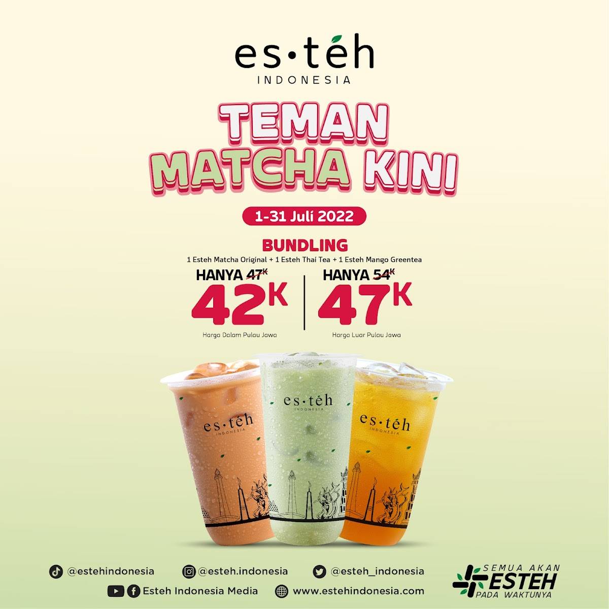 Carta del café EsTeh Indonesia Taluk Kuantan, Indonesia