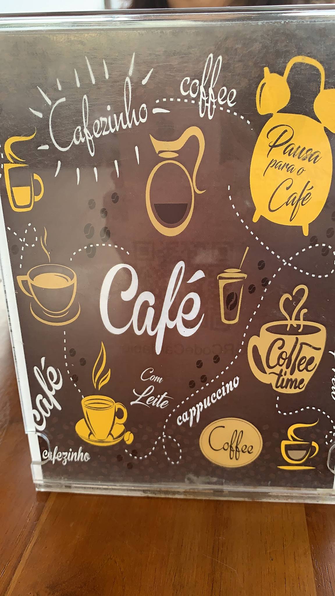 Menu em Espaço Café, Brasil, Rua Benjamin Roberto
