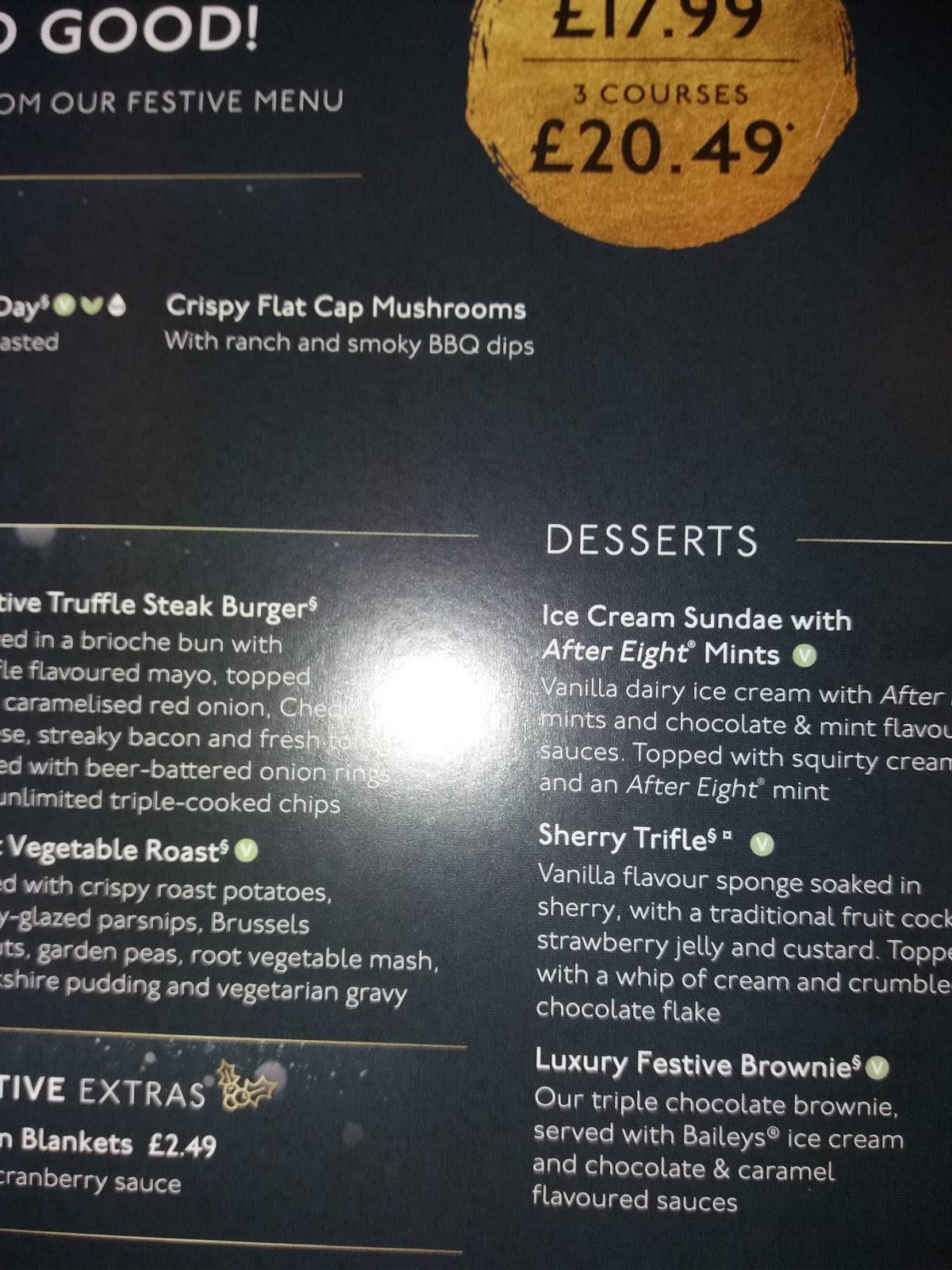 Menu at Oast & Squire Beefeater pub & bar, Fareham