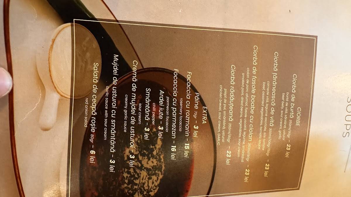 Menu at Fario, Bunești, Strada Principala