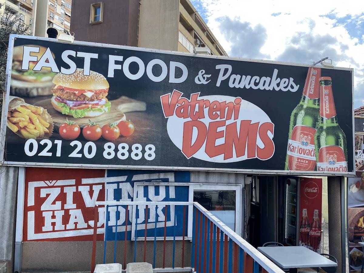Menu at Fast Food Vatreni DENIS, Split