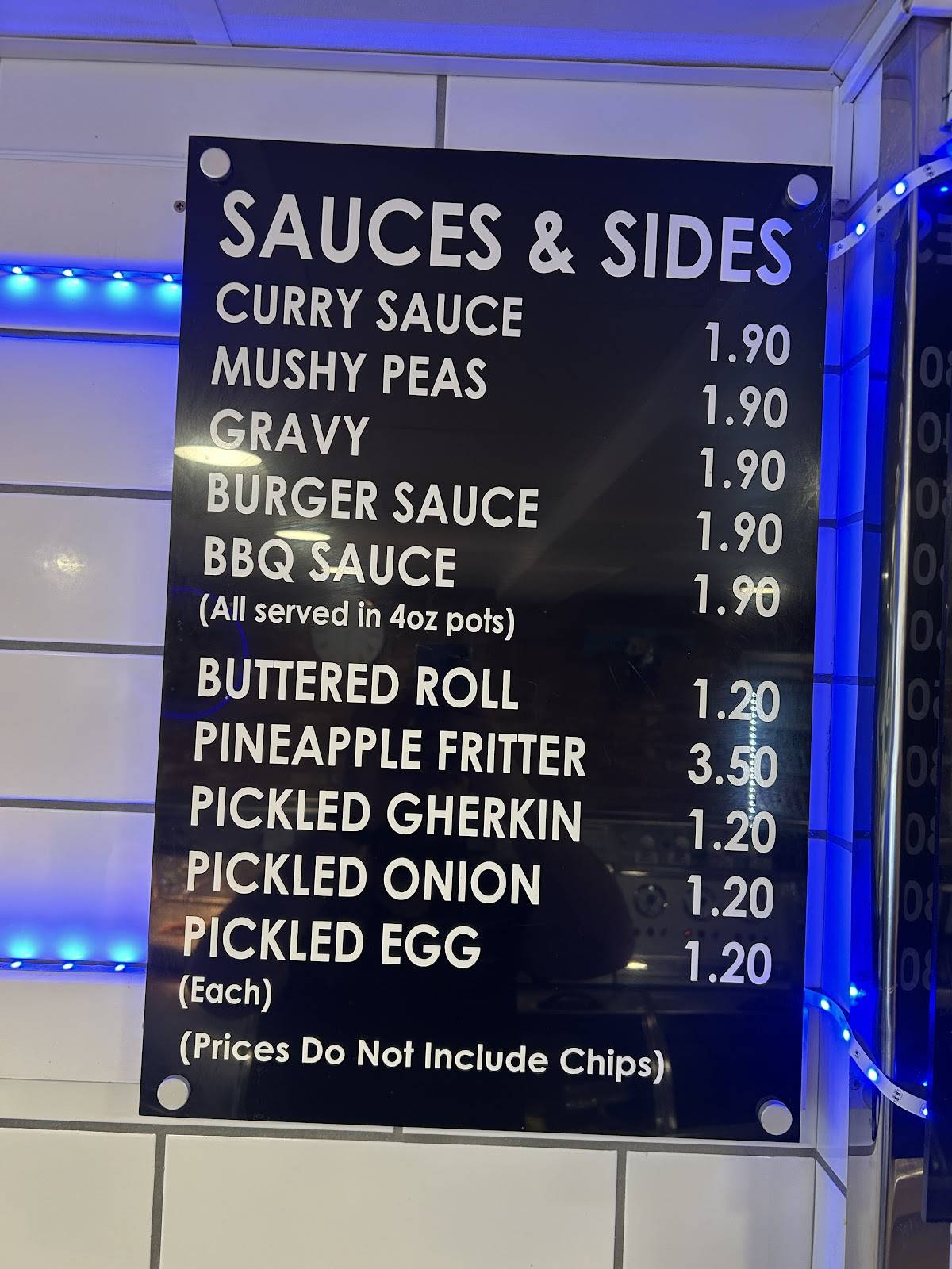 Menu at Forest Roe Fish and Chips fast food, Forest Row