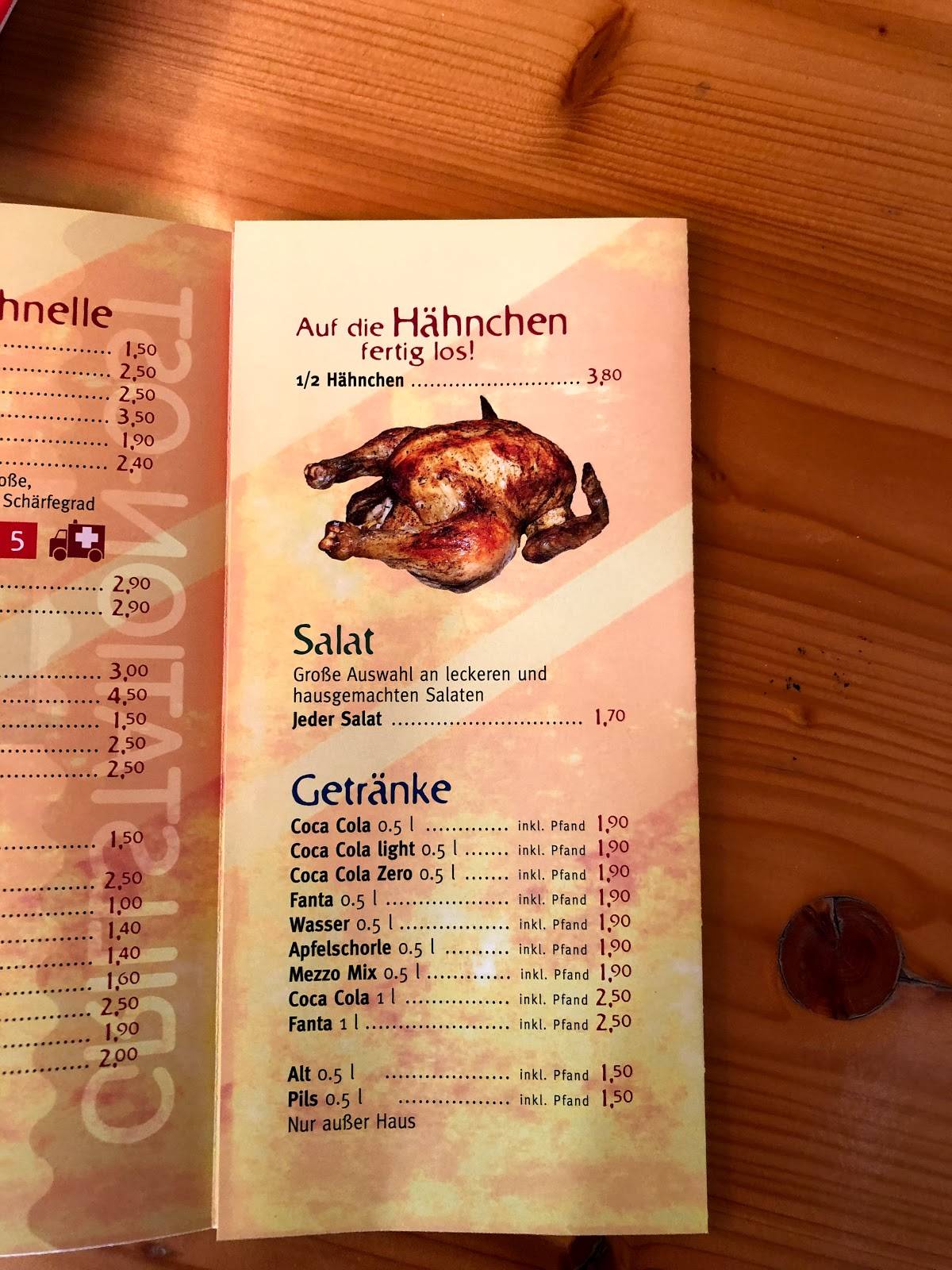 Speisekarte von Grillstation Ost fast Food, Ratingen