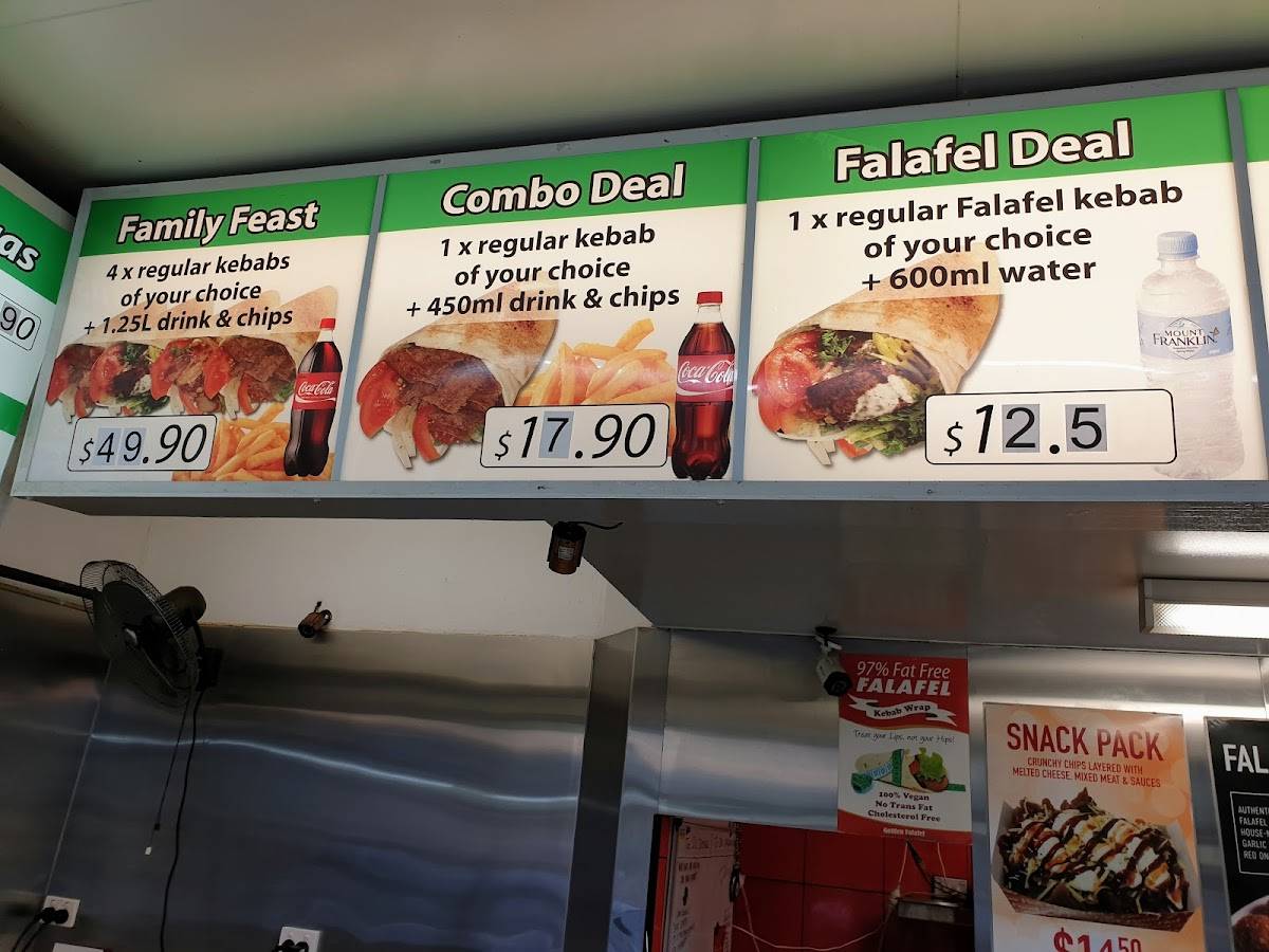 Menu at Kebab 88 & Falafel House fast food, Palm Beach, 10 Palm Beach Ave