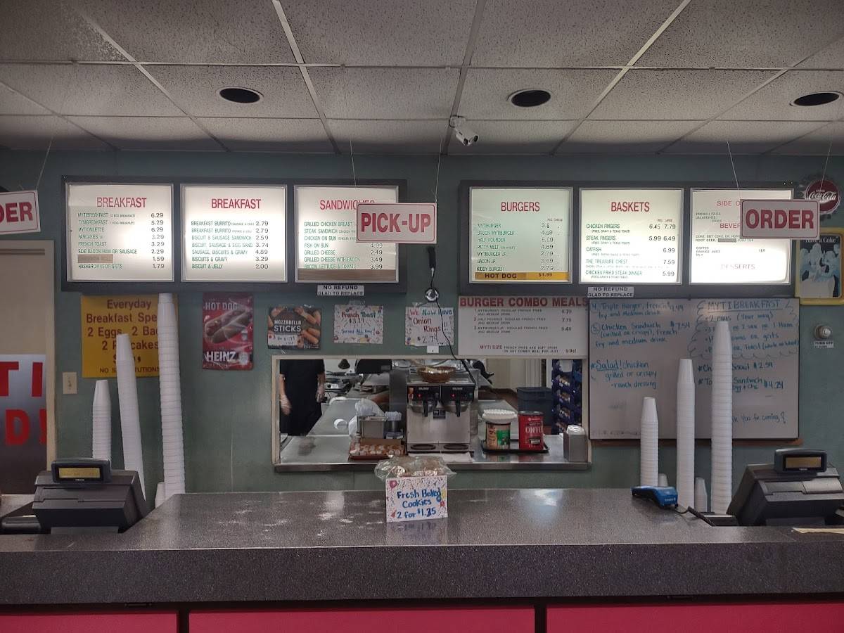 Menu at Mytiburger fast food, Houston, Kempwood Dr