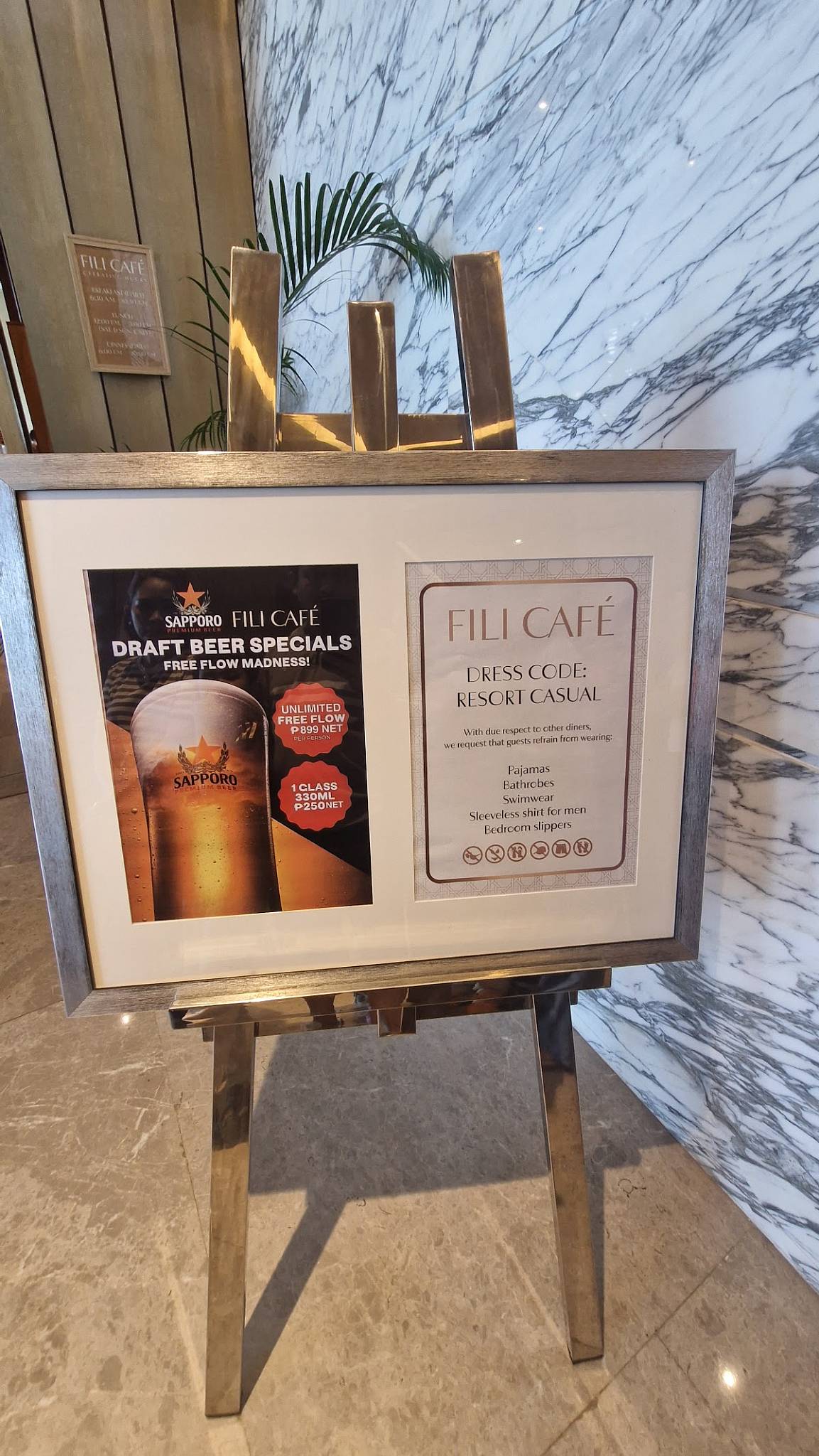 Menu at Fili Café - NUSTAR restaurant, Cebu City
