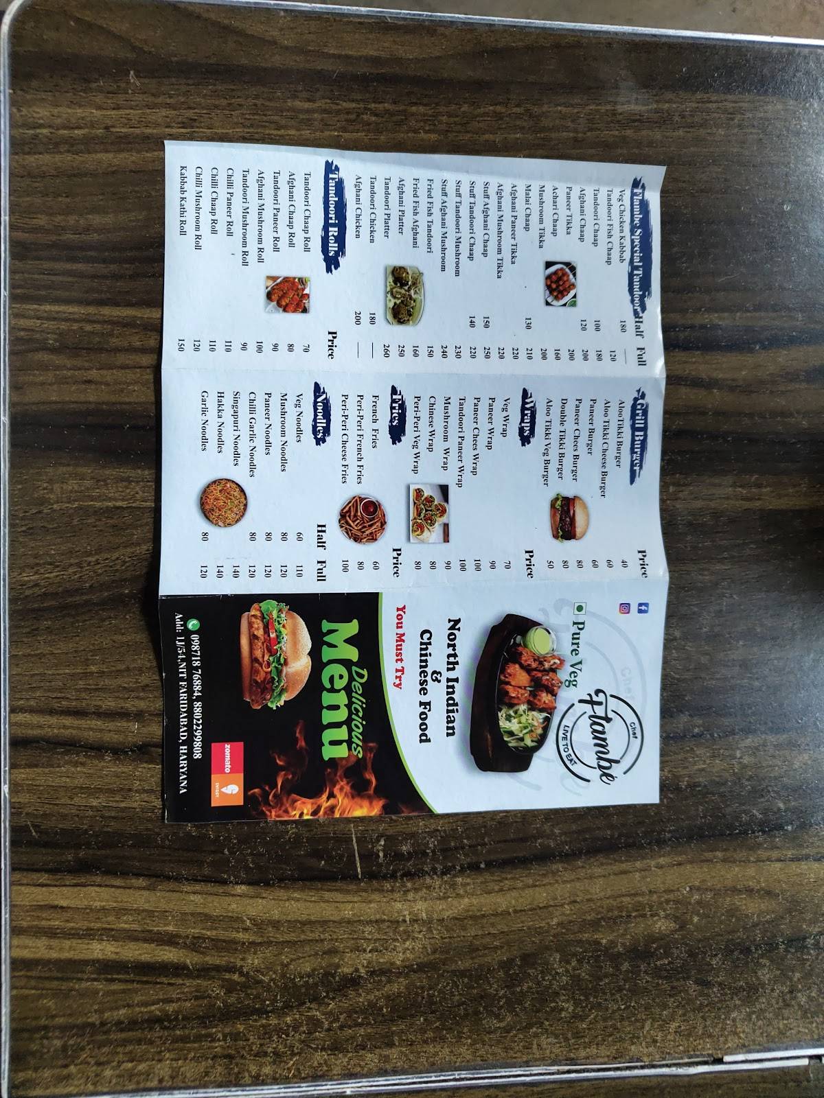Menu at Flambe, Faridabad, 54