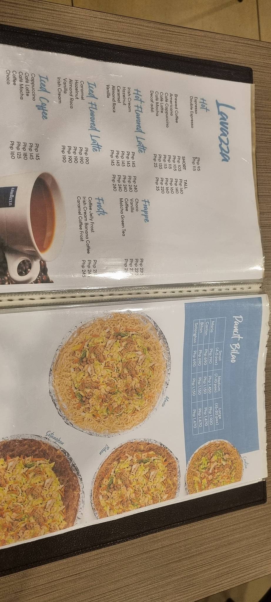 Menu at Floating Island Restaurant, Makati, H257+PR7