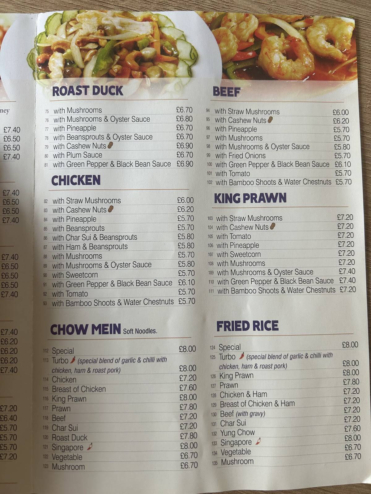 Menu at Foo Wing fast food, Bathgate