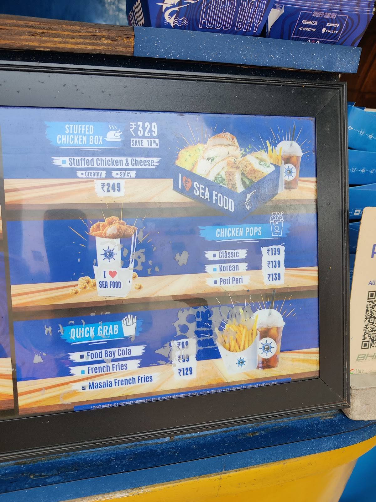 Menu at Food Bay, New Town, CC2