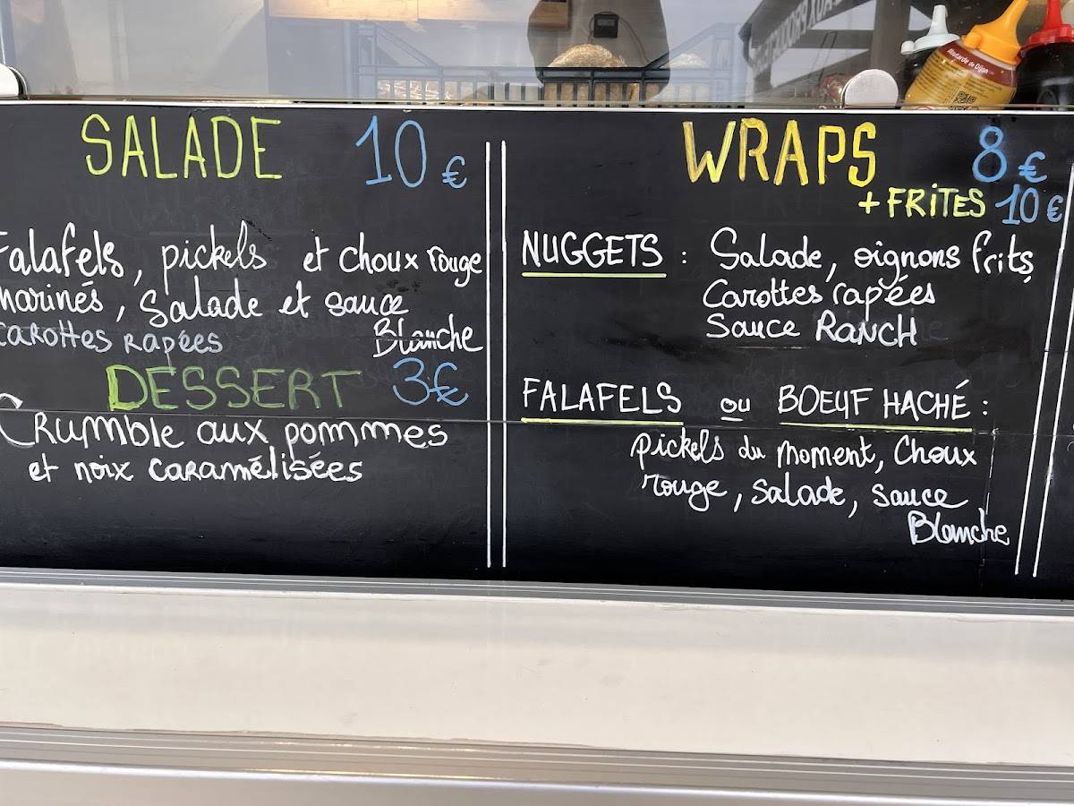 Menu at Food Truck Le Caracole restaurant, Mison
