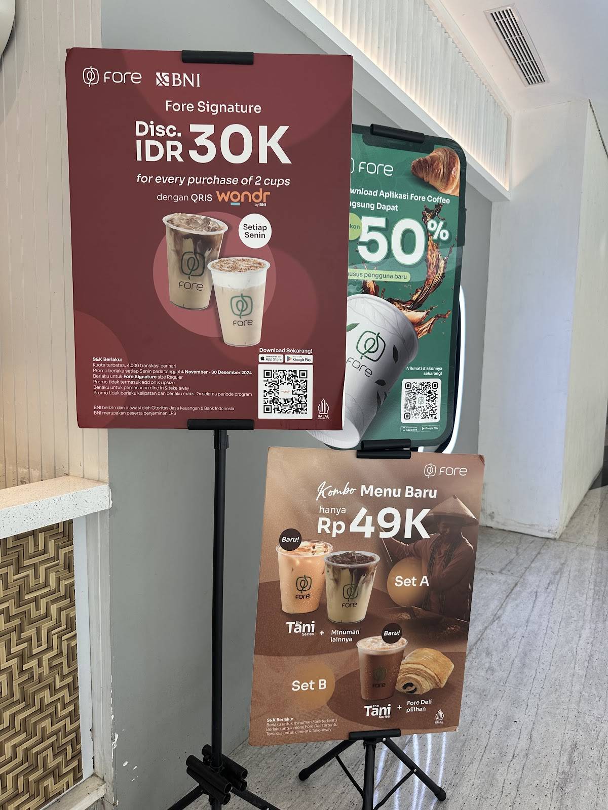 Menu at Fore Coffee - Pollux Habibie Mall cafe, Batam