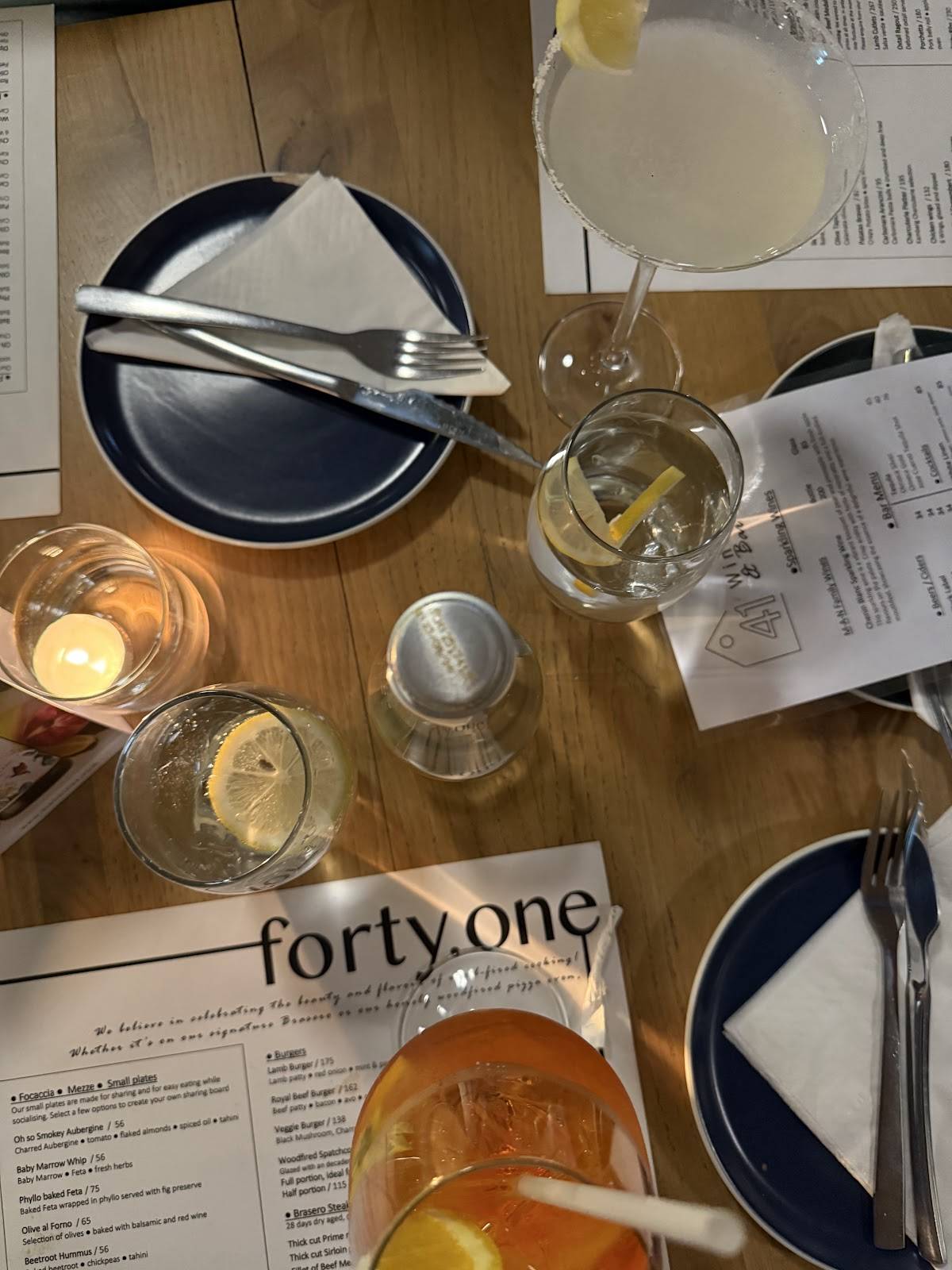 Menu at Forty.One Restaurant, Howick, Howick