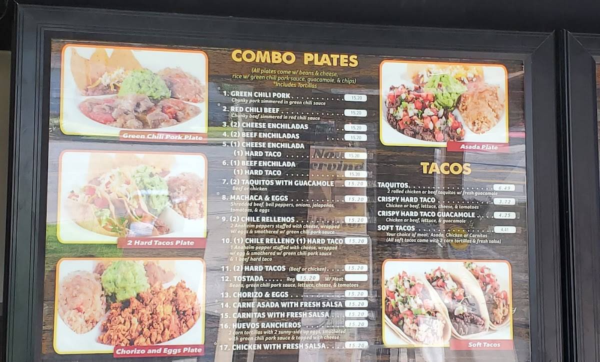 Menu at Pepe's restaurant, Fullerton, 821 N Placentia Ave