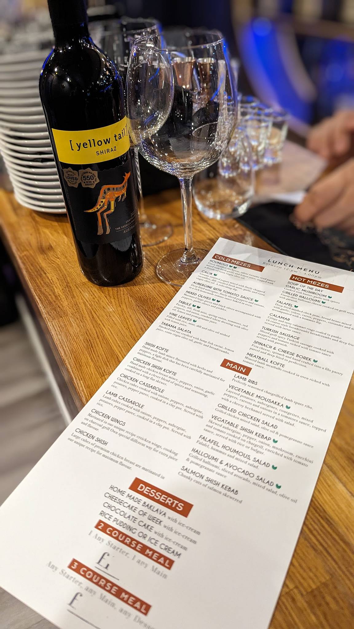 Menu at Galata Mezze Restaurant & Bar, Rainham