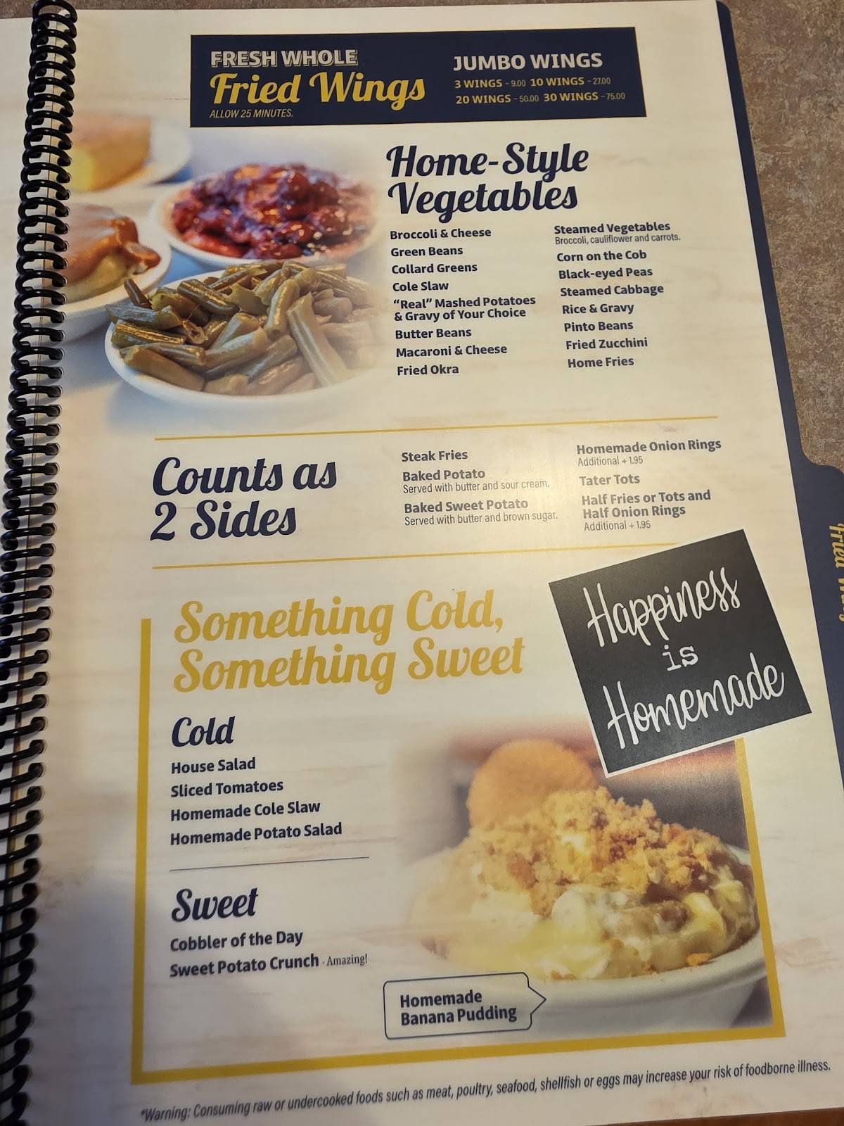Menu at Clock Restaurant - Moonville, Gantt