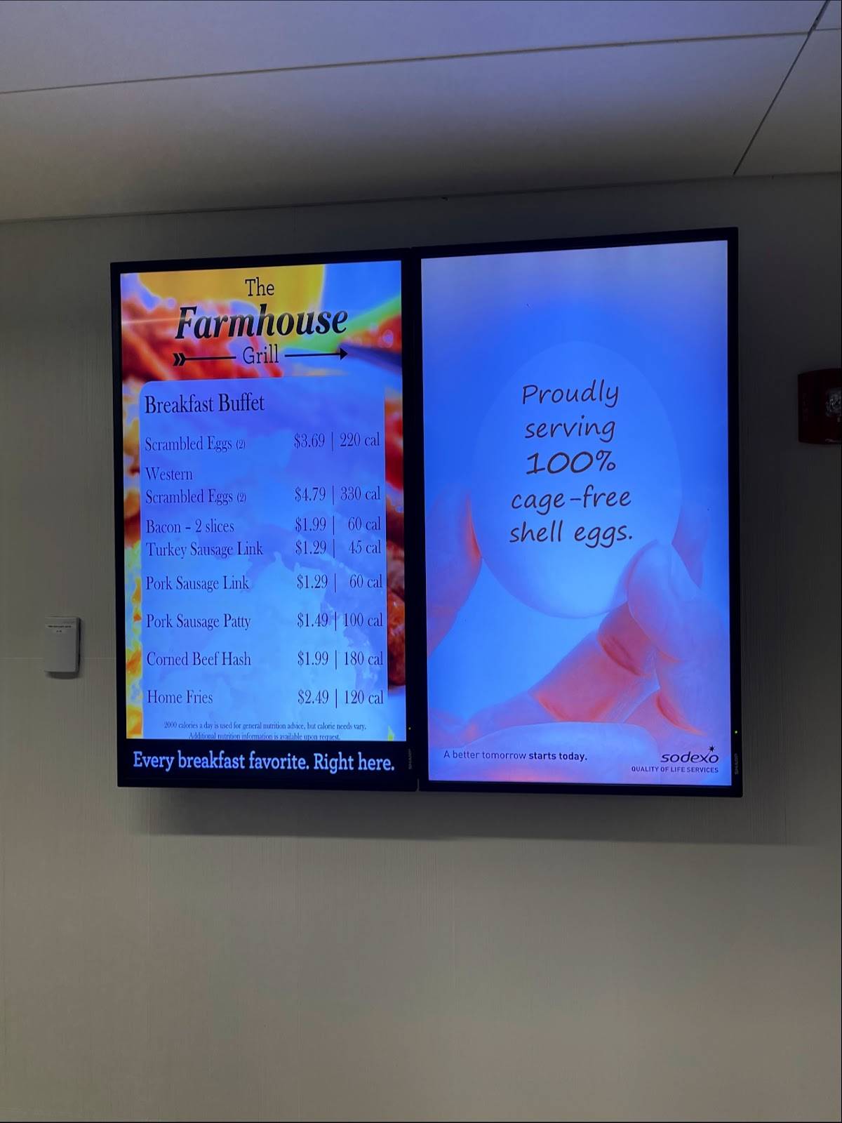 Menu at Garden Cafe at BWH, Boston