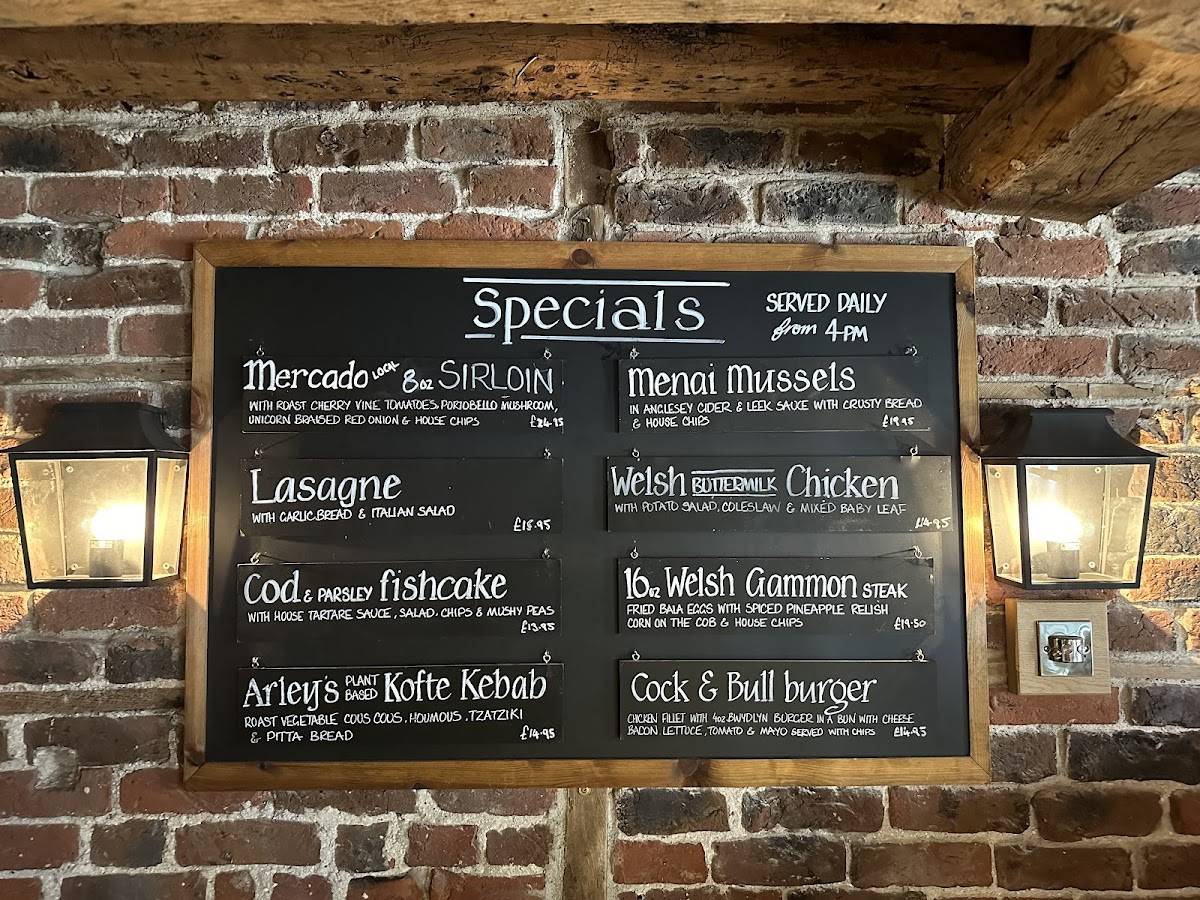 Menu at George & Dragon, Beaumaris pub & bar, Beaumaris