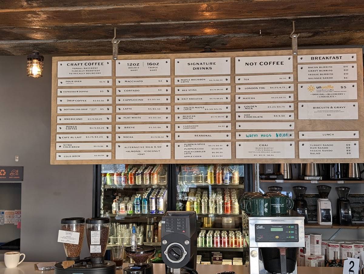 Menu at Ghost Town Coffee Roasters cafe, Bozeman, 104 Bridger Center Dr A