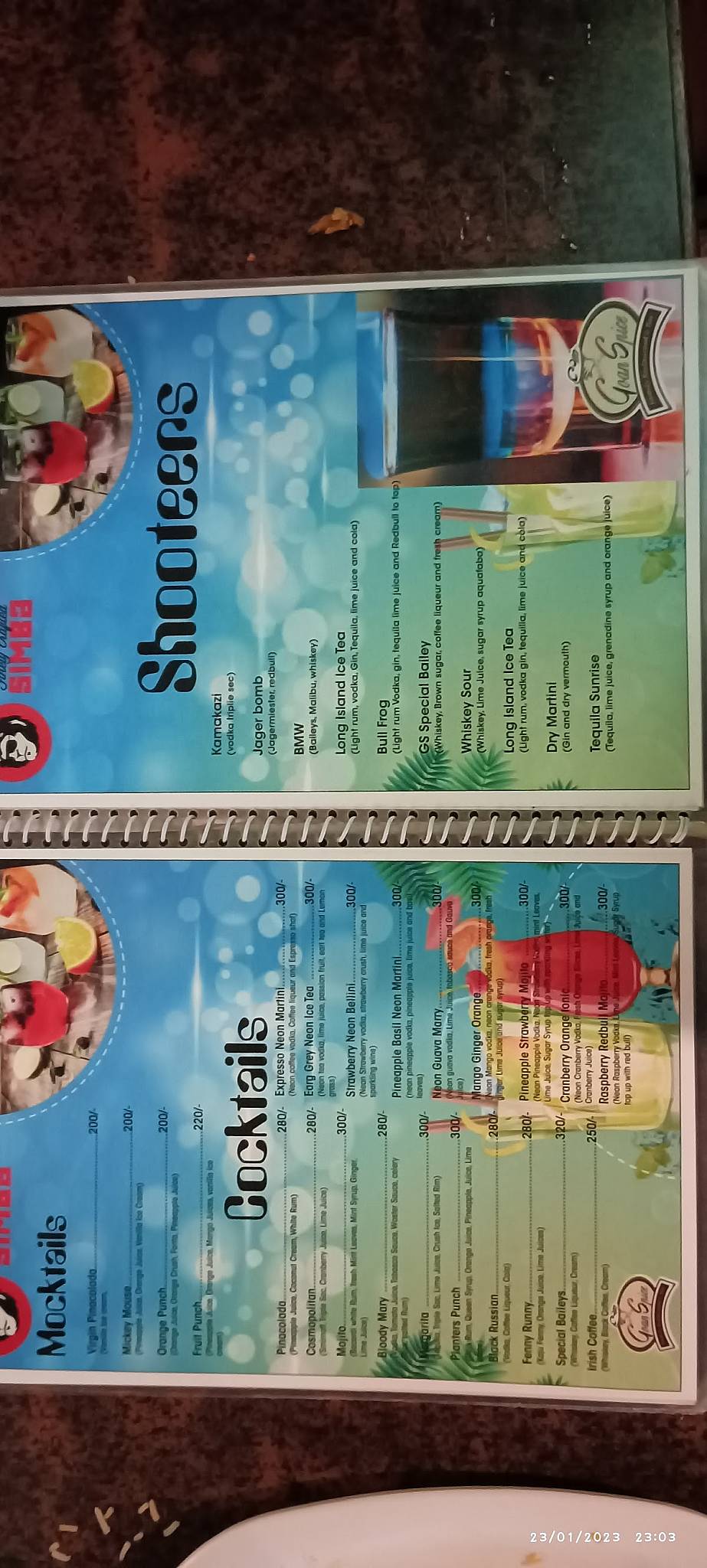Menu at Goan Spice, Anjuna