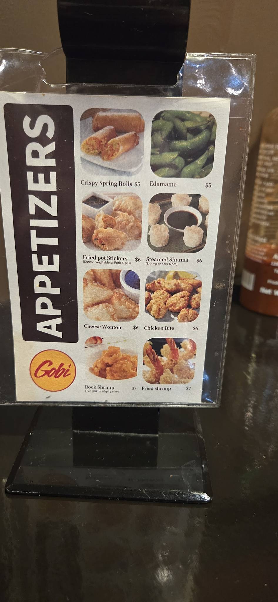 Menu at Gobi Mongolian Grill pub & bar, Southington