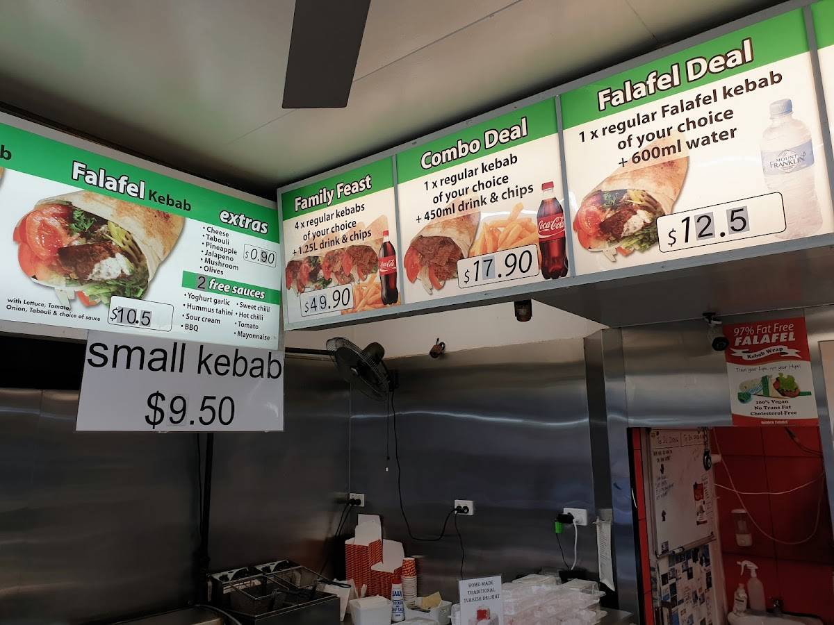 Menu at Kebab 88 & Falafel House fast food, Palm Beach, 10 Palm Beach Ave