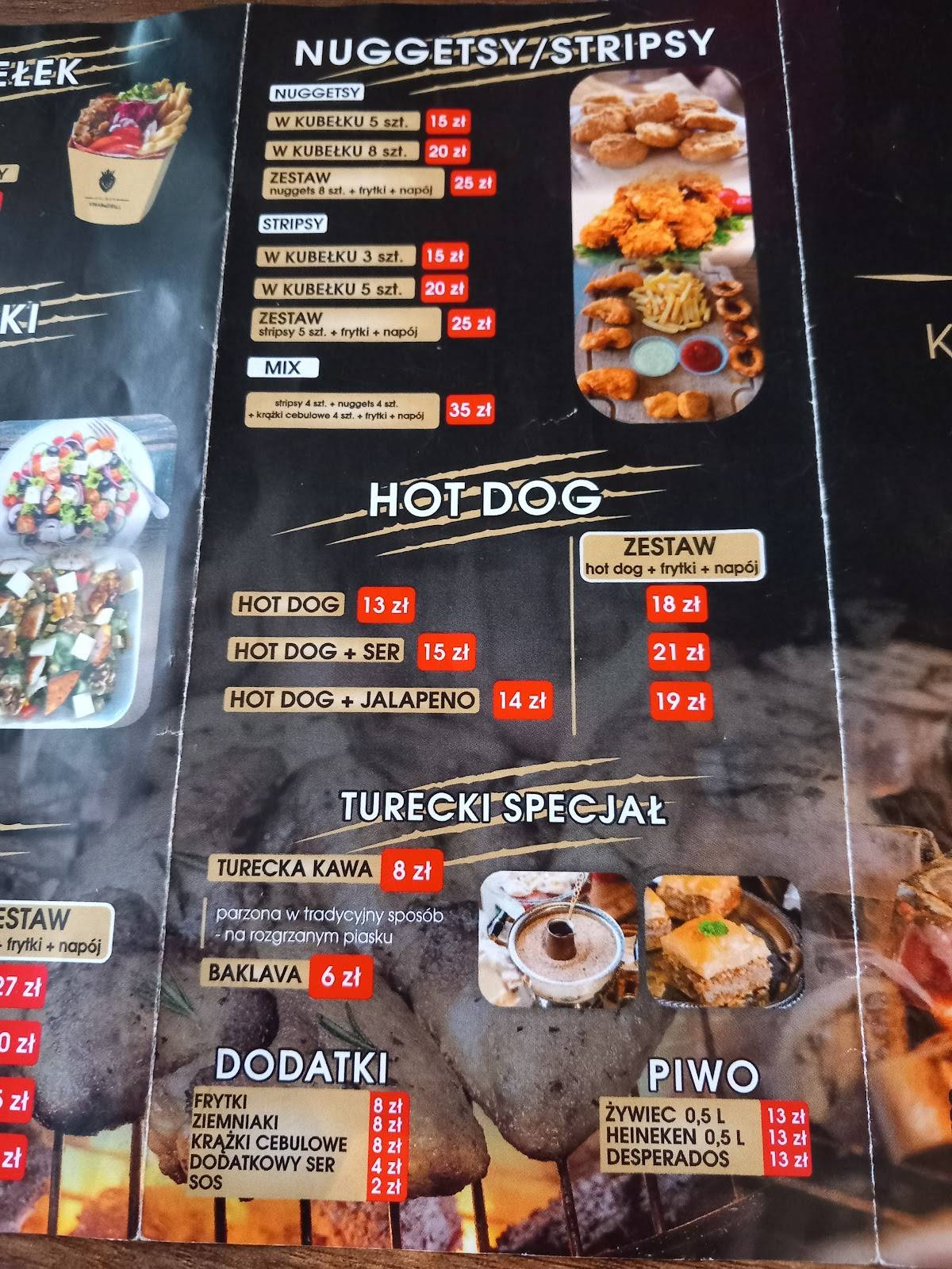 Menu at Golden Kebab & Grill restaurant, Lukow