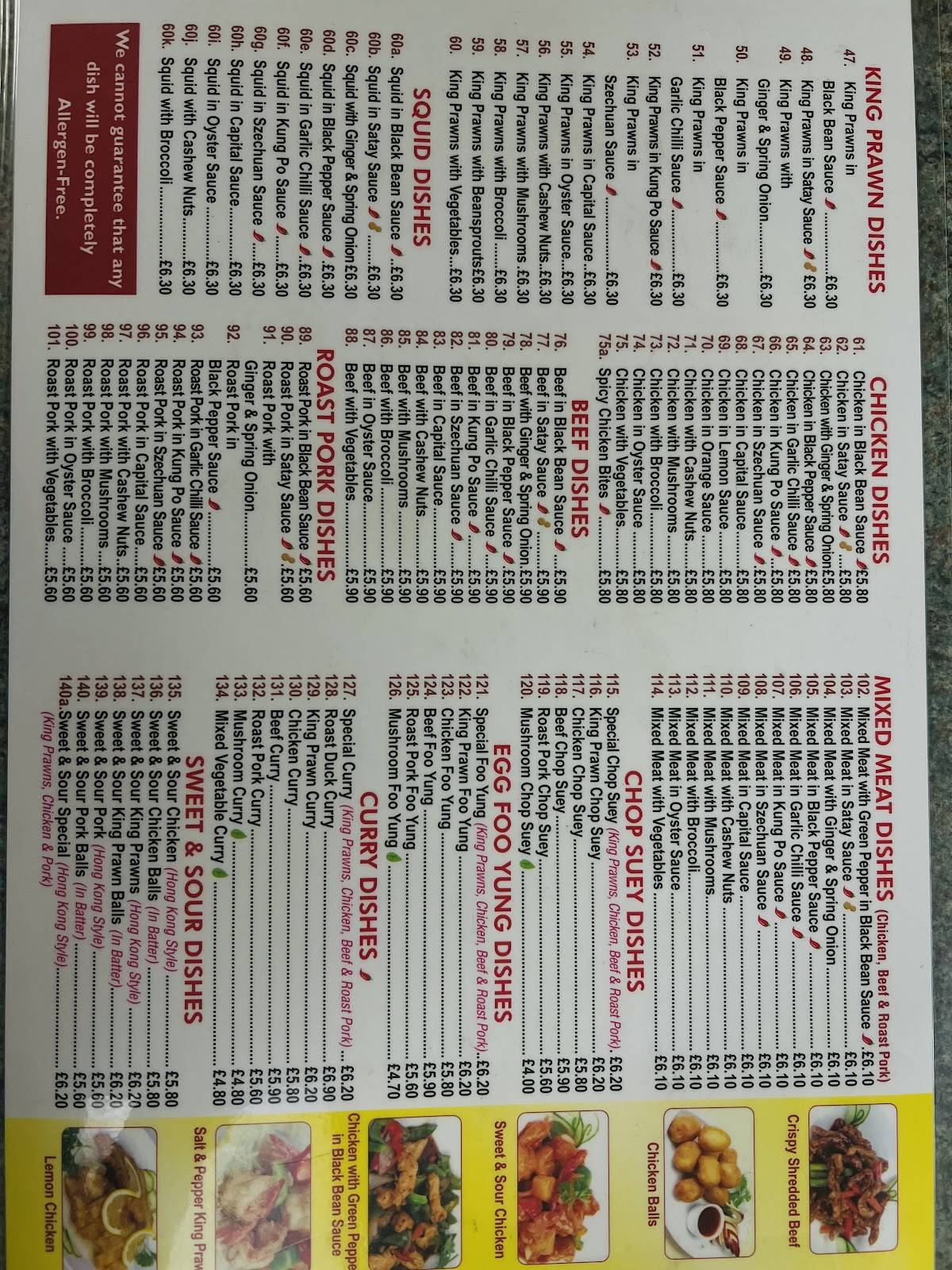 Menu at Golden Star fast food, Doncaster, 122 Warmsworth Rd