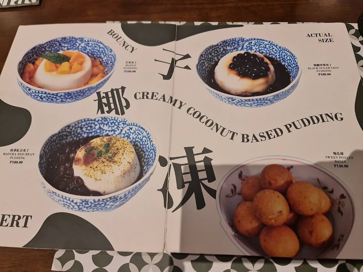 Menu at Golden Tree restaurant, Lipa