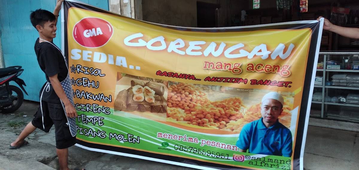Menu at Gorengan mang aCeng (GMC) restaurant, Indonesia